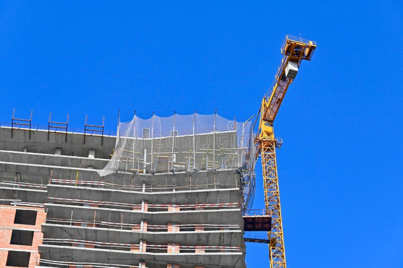 New Building Construction Site Stock Image - Image of modern, tower ...