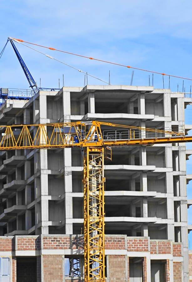 New Building Construction Site Stock Photo - Image of frame, monolithic: 317075838