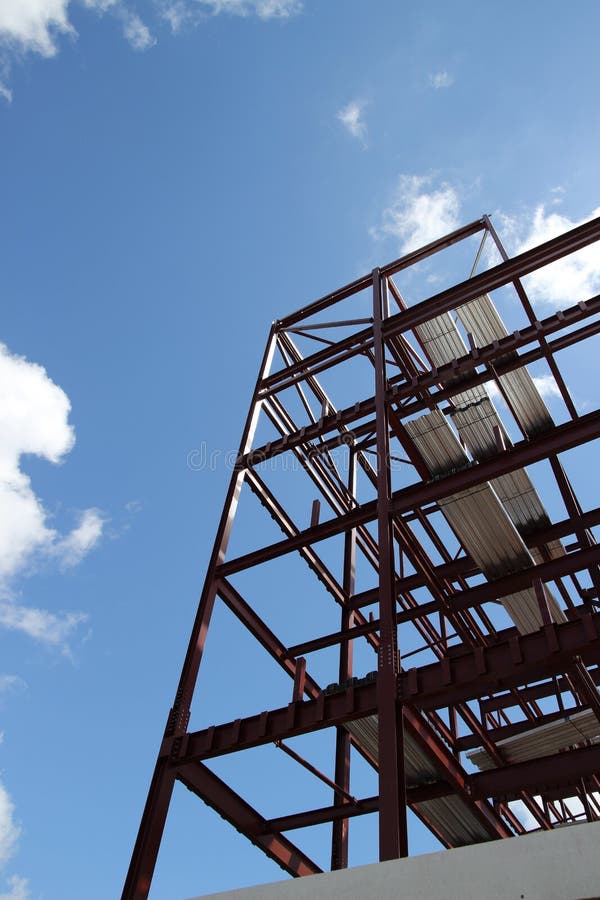 New building framework stock photo. Image of built, clouds - 122181850