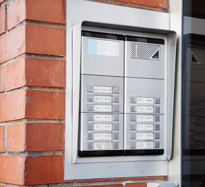 House Call Gate Answer Speaker Stock Photo - Image of electronic, press ...