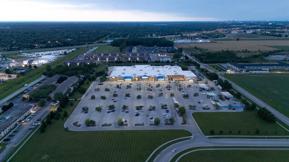 New Building at Interstate Intersection Stock Photo - Image of ...