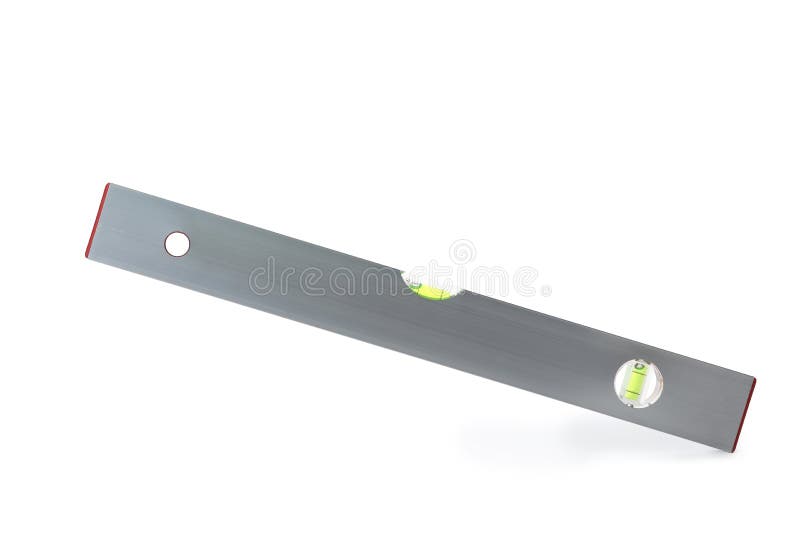 New Building Level on White. Professional Construction Tool Stock Image ...