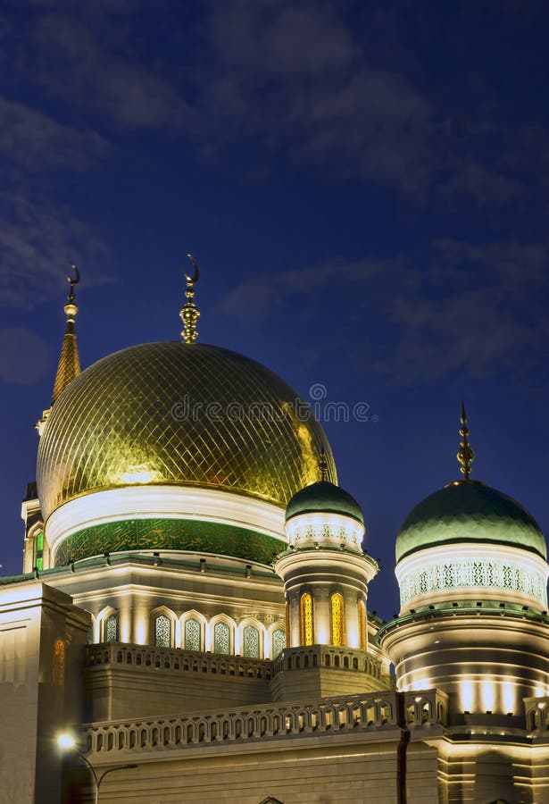 The New Building of a Mosque in Moscow Editorial Photography - Image of ...