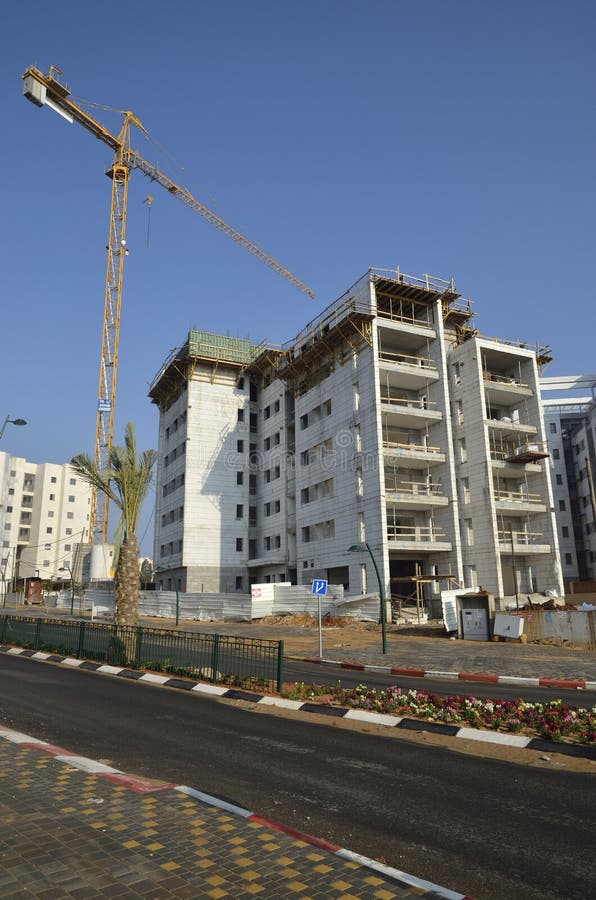 New building stock photo. Image of crane, israel, construction - 36633172
