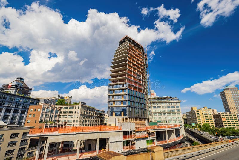 New Building is Under Construction in Brooklyn Area Editorial Stock ...