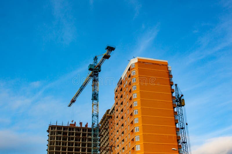 New Building Under Construction Stock Photo - Image of highrise, home ...