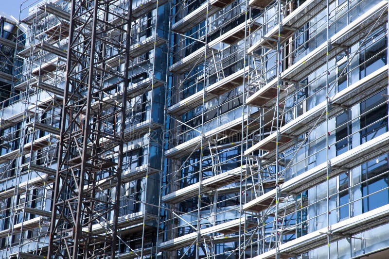 New Building Under Construction Stock Image - Image of building ...
