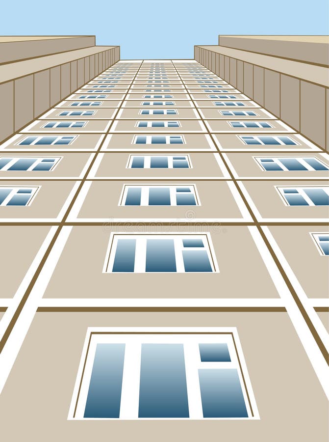 New building vector stock vector. Illustration of front - 4580740