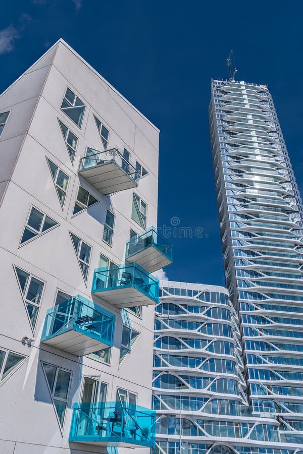 New Built City Called the Docklands Oeen in Central Aarhus, Denmark ...