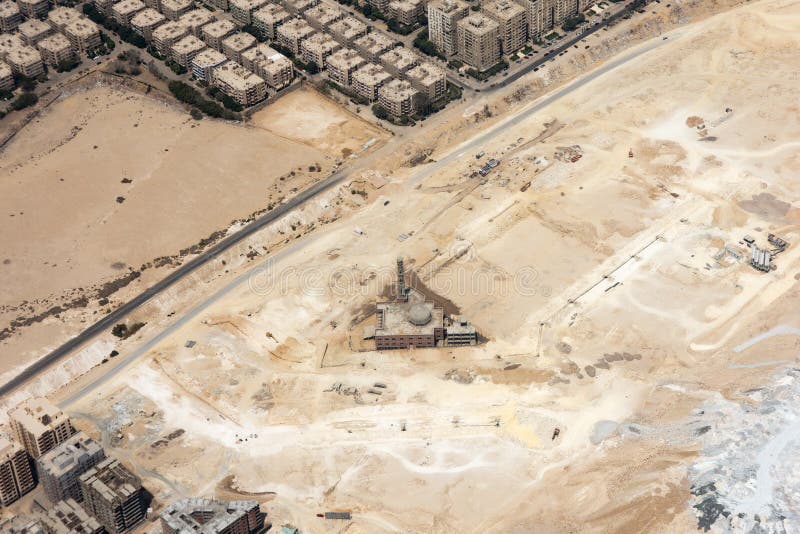 New built mosque stock image. Image of egypt, yellow - 163084269