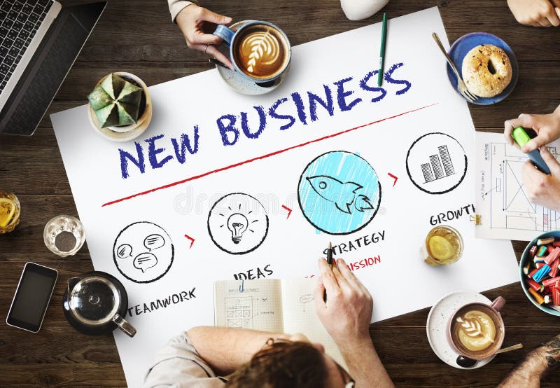 New Business Begin Launch Growth Success Concept Stock Image - Image of ...