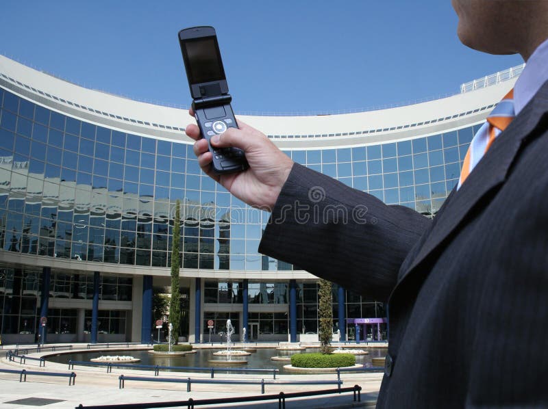 New Business Connection stock photo. Image of blue, financial - 7211264