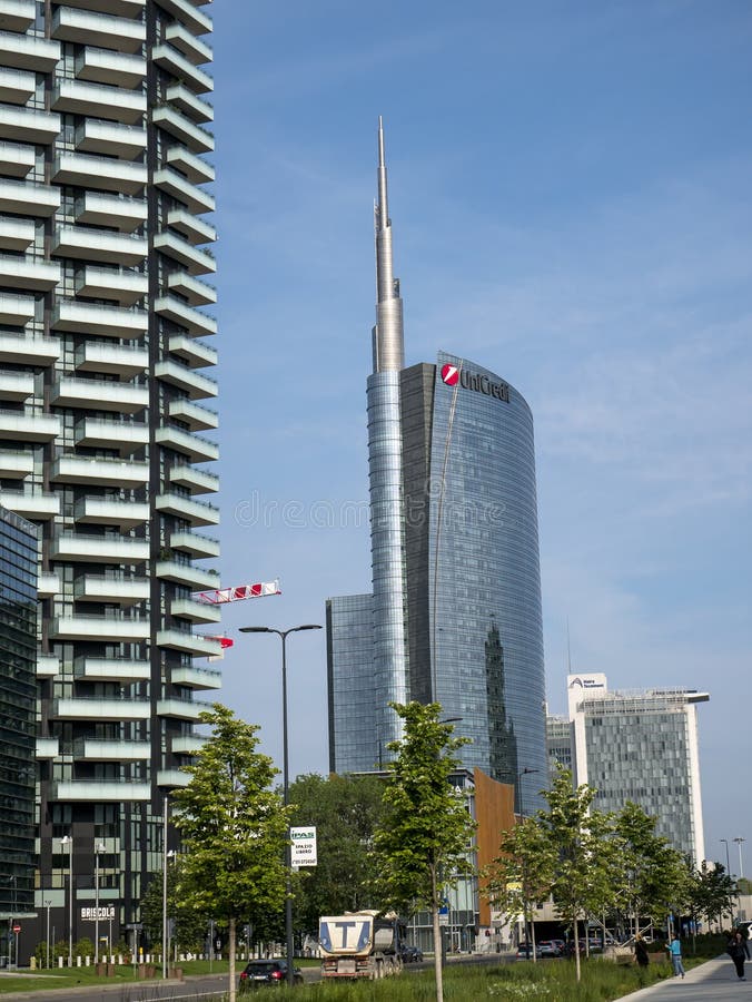 New Business District of Milan Editorial Image - Image of landscape ...