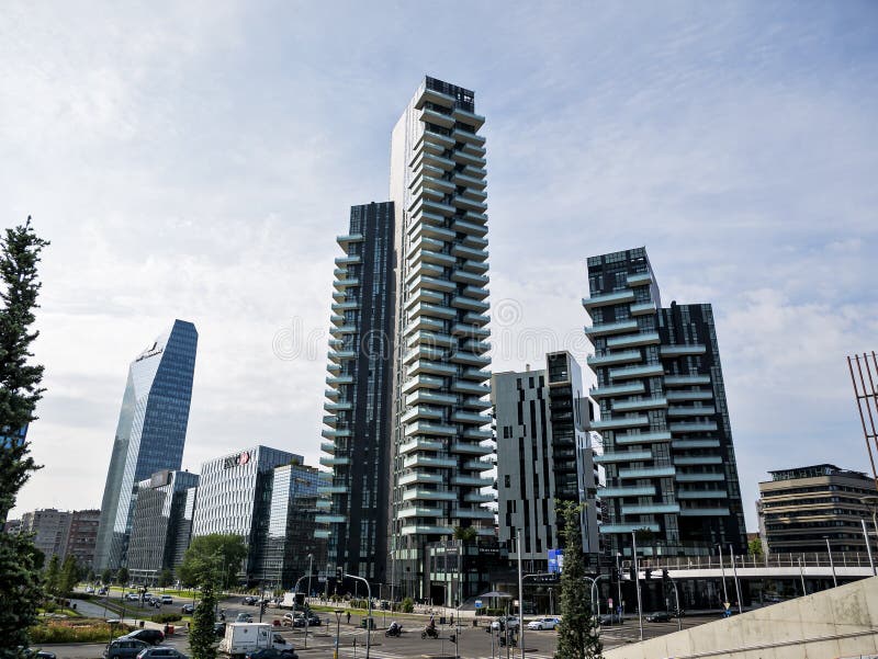 New Business District of Milan Editorial Stock Image - Image of modern ...