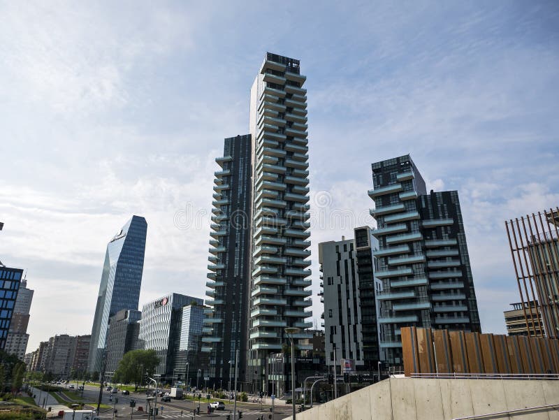 New Business District of Milan Editorial Stock Image - Image of ...