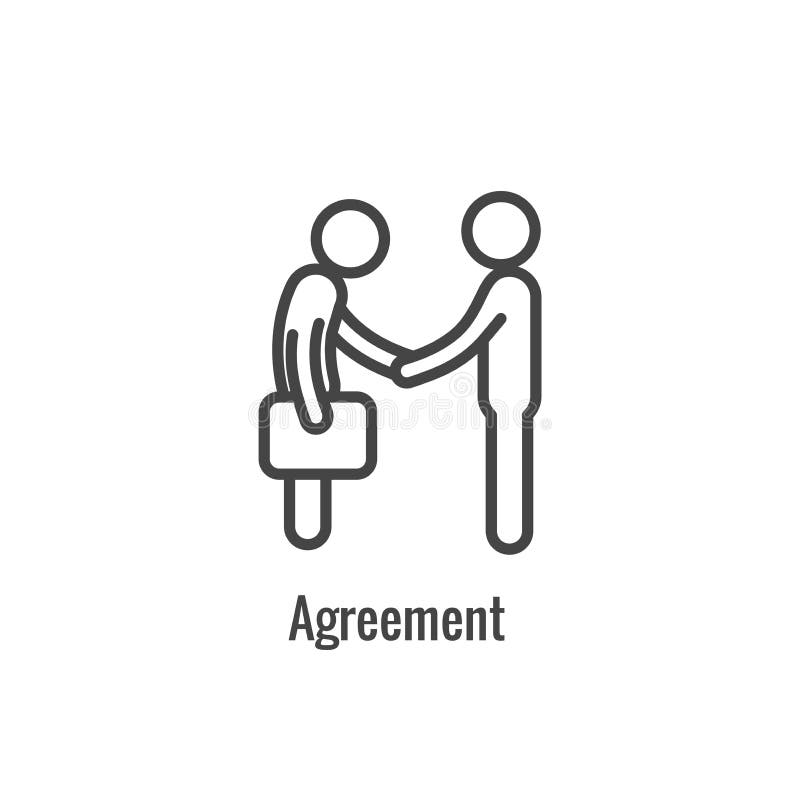 New Business Process Icon | Client Agreement Phase Stock Vector ...