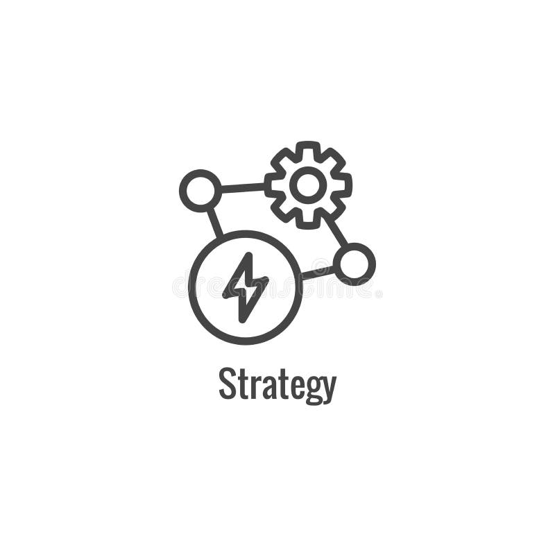 New Business Process Icon | Strategy Phase Stock Vector - Illustration ...