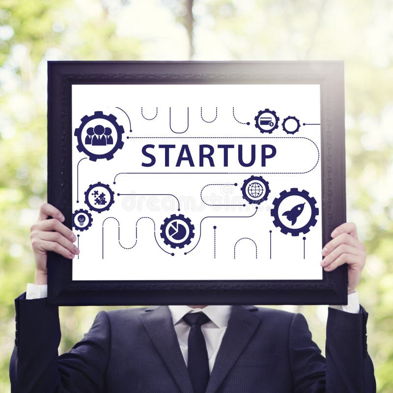 New Business Startup Graphics Concept Stock Image - Image of advertise ...