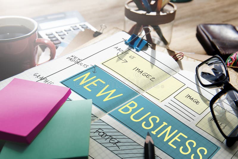 New Business Startup Planning Vision Goals Concept Stock Image - Image ...
