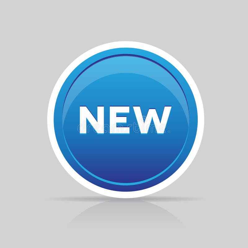 New button vector stock vector. Illustration of icon - 24156848