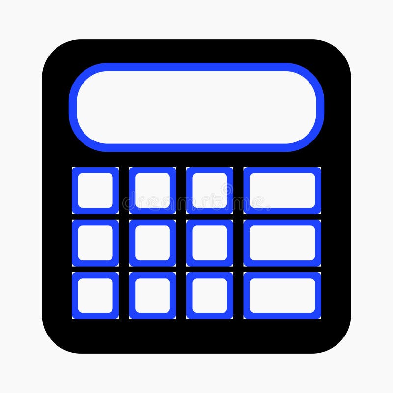 New calculator icon stock vector. Illustration of isolated - 261912807