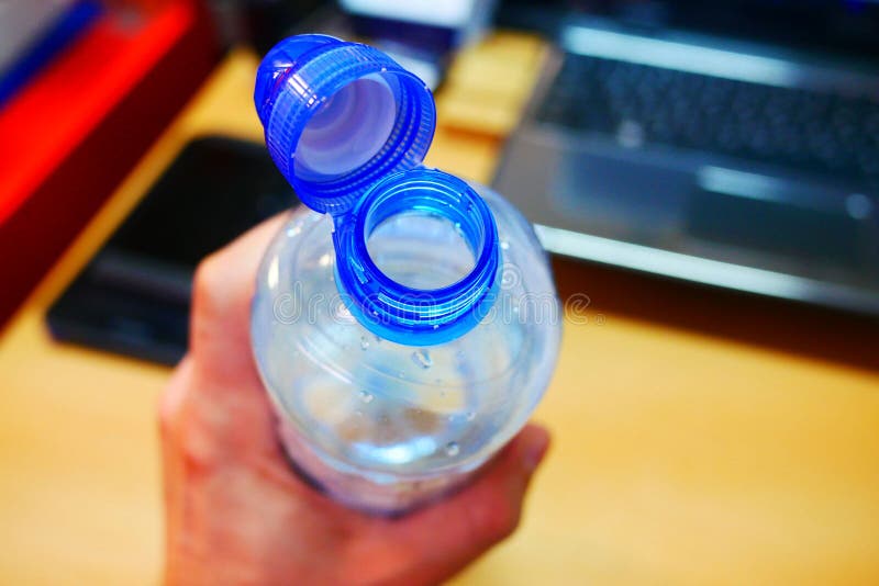 New Cap of a Plastic Water Bottle Stock Photo - Image of bottle ...