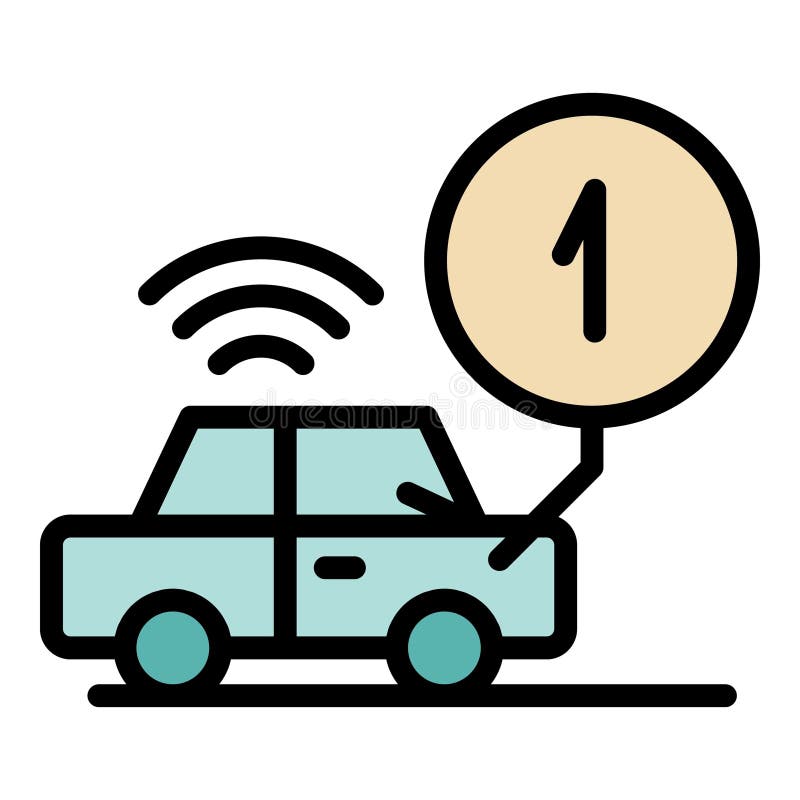 New Car Alarm Icon Vector Flat Stock Vector - Illustration of website ...