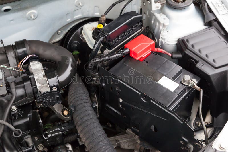 New Car battery stock image. Image of black, plastic - 79818547