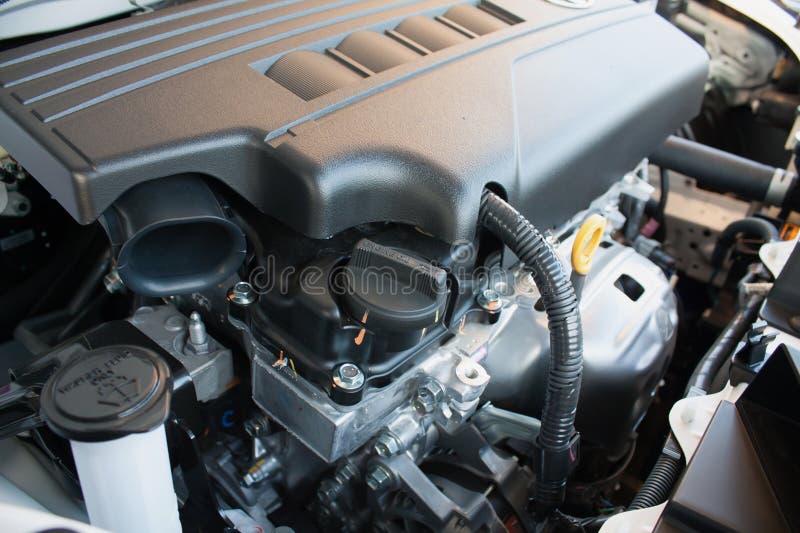New car engine stock image. Image of machinery, vehicle - 67192691