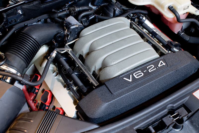 Modern Car New Intake Manifold Stock Photo - Image of closeup ...