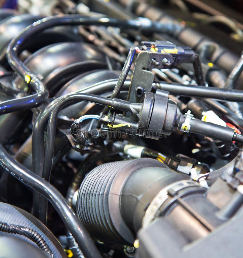 New car engine stock photo. Image of industrial, flow - 43496500