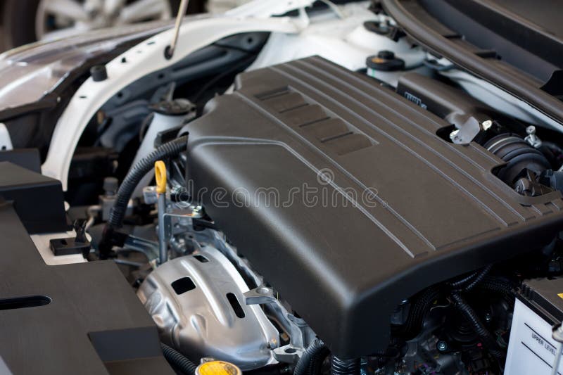 New car engine stock photo. Image of bright, auto, black - 100774734