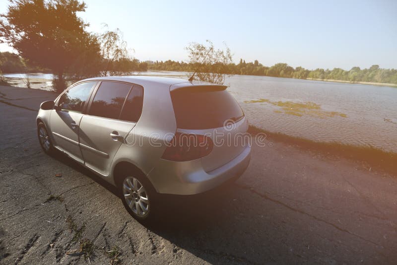 New Car, Exterior Side View Stock Photo - Image of nature, leasing ...