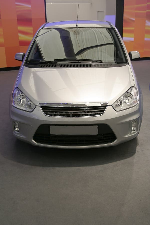 New car front view stock image. Image of lights, auto - 4614645