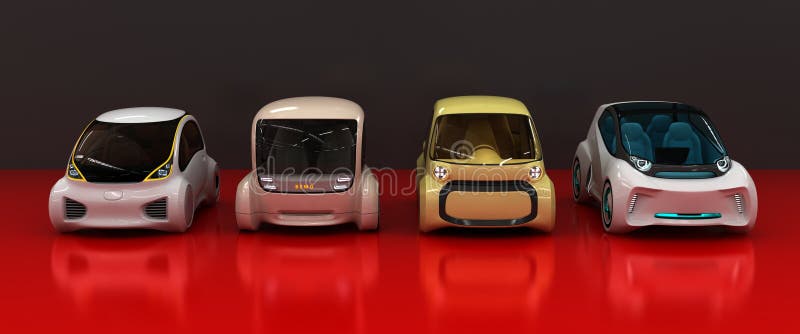 EV Car Showroom_3 stock illustration. Illustration of designs - 261008209