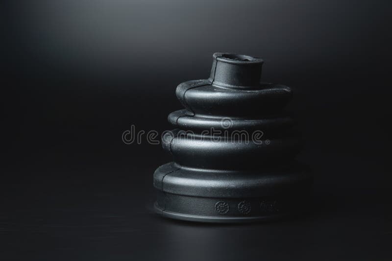 New Car Parts. Car Wheel Joint Boot, CV Joint Rubber Boot, on a Black ...