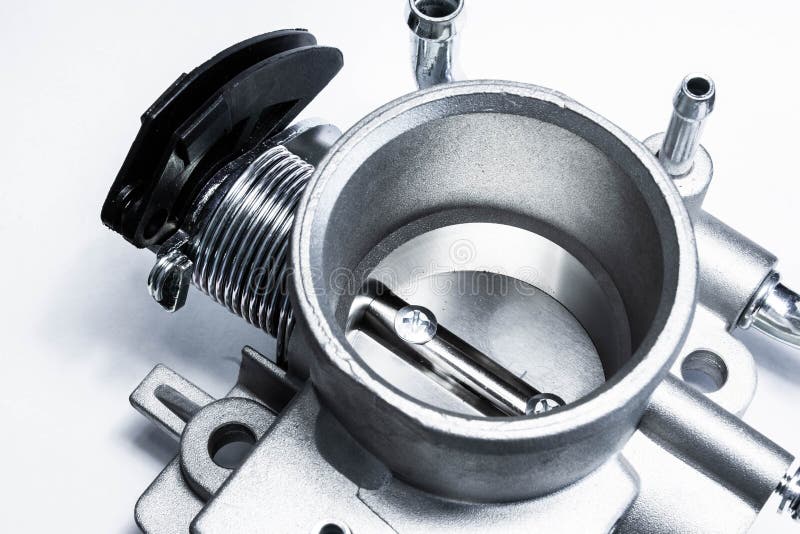 New Car Throttle Valve in Box Stock Image - Image of metallic, clean ...