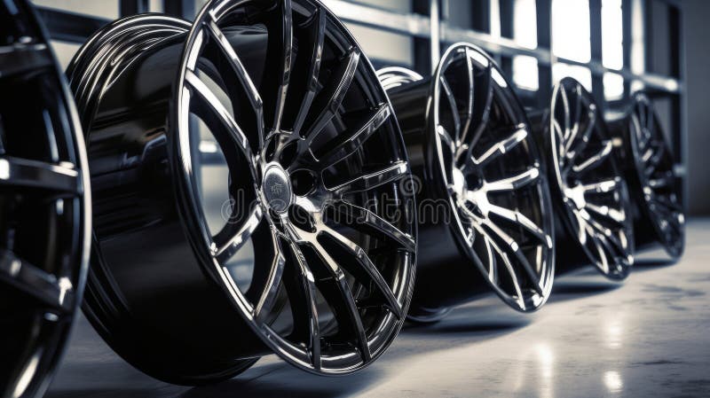 New Car Wheels. Generative AI Stock Illustration - Illustration of ...