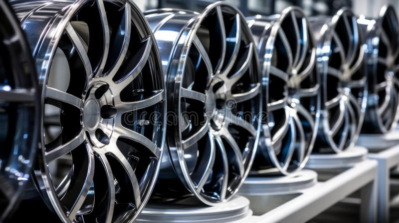 New Car Wheels. Generative AI Stock Illustration - Illustration of ...