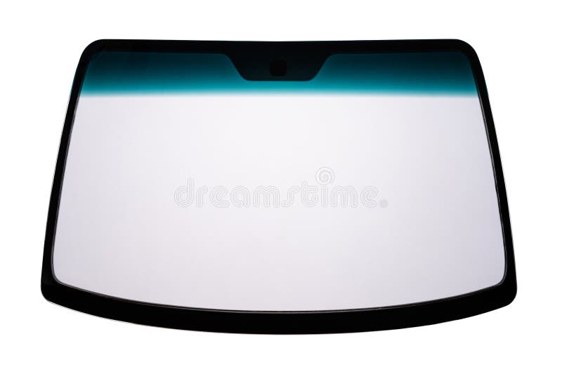 The New Car Windshield, Isolated on White Background Stock Image ...