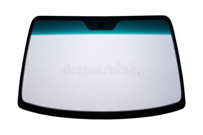 The New Car Windshield, Isolated on White Background Stock Image ...