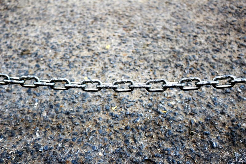New chain hanging stock photo. Image of protection, roadside - 49617262