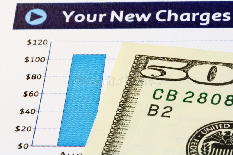 New Charges Chart with U.S. Dollars Stock Image - Image of bill ...