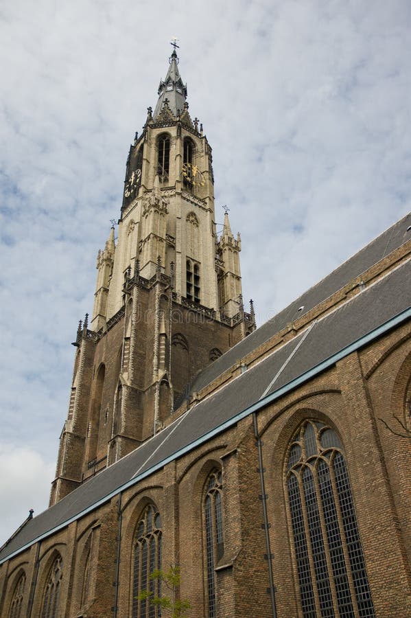 New Church in Delft stock photo. Image of glass, stained - 25466806