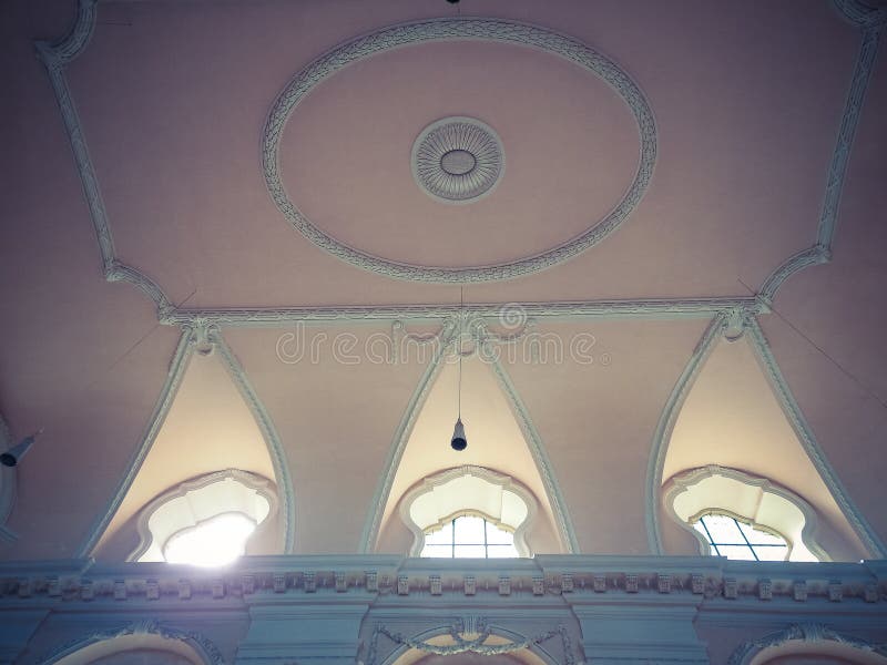 Church Windows on the Ceiling Stock Photo - Image of angle ...