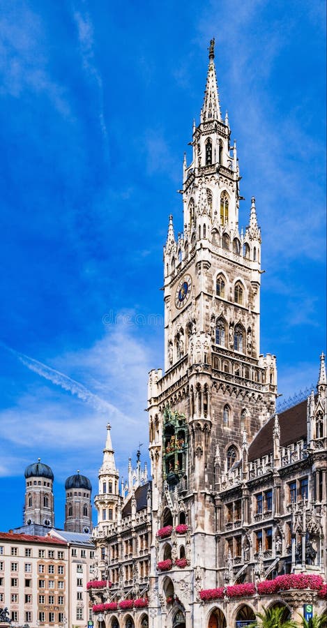 New City Hall, Munich editorial stock photo. Image of culture - 221043873