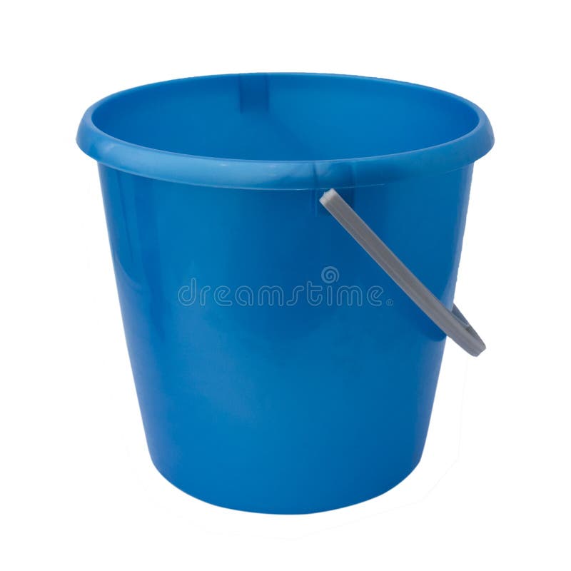 Set of New, Classic, Plastic Buckets. Green, Yellow, Blue, Red, Orange ...