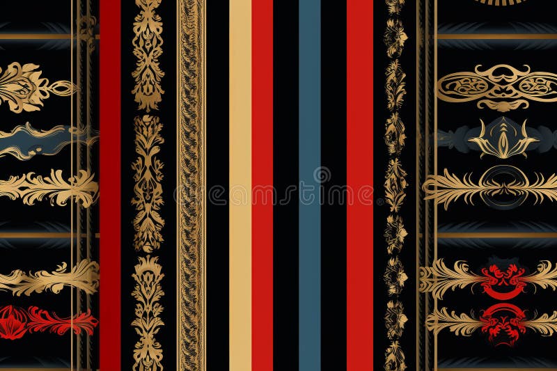 New Classics Pattern Motifs Stripes Stock Photo - Image of architecture ...