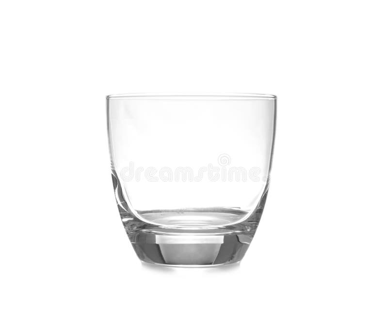 New Clean Empty Glass Isolated Stock Image - Image of bartending ...