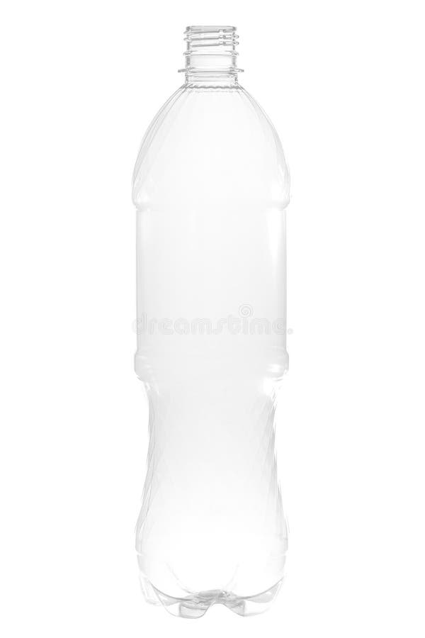 New, Clean, Empty Plastic Bottle on White Background Stock Image ...